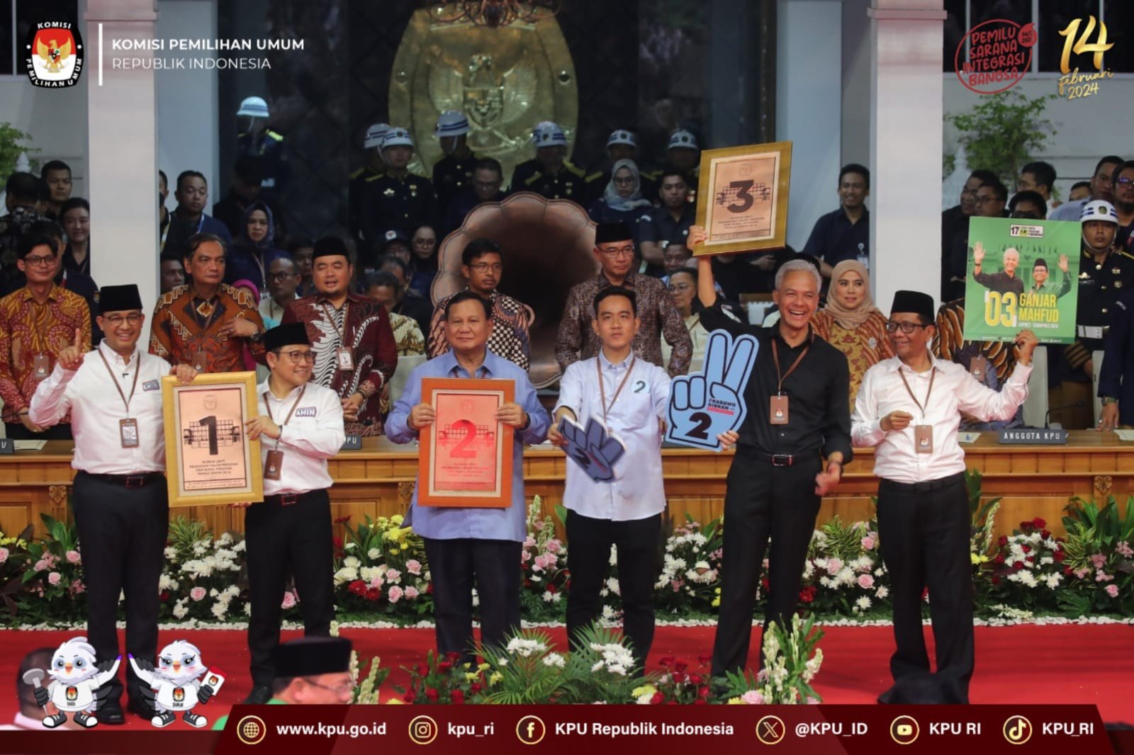 KPU Resmi Tetapkan Nomor Urut Capres dan Wapres - My Blog KPU Resmi Tetapkan Nomor Urut Capres dan Wapres - My Blog